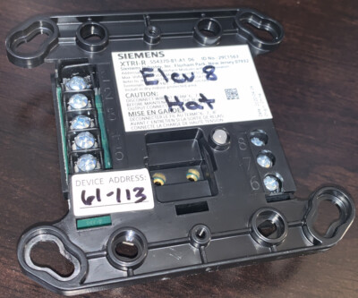 Siemens XTRI-R Intel Interface Relay Module S54370-B1-A1 | eBay