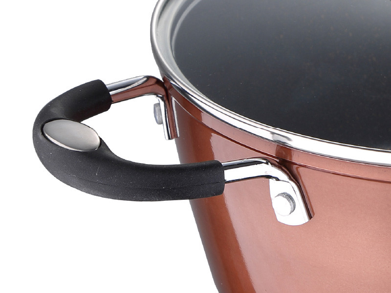 Bergner Pandora 5pc Copper Cookware Set Pot Casserole Frying Pan BG ...