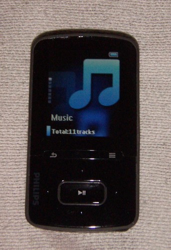 Philips GoGear Vibe 4GB Digital Media MP3 Player Black. Works great ...