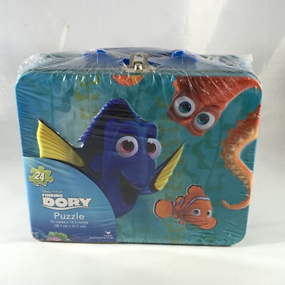 Disney Pixar Finding Dory 24 Piece Puzzle in a Lunchbox Tin 15 x 12.5 ...