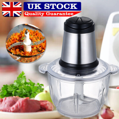 Food Processor Blender 2L Chopper Mixer Meat Spices Grinder Smoothie ...