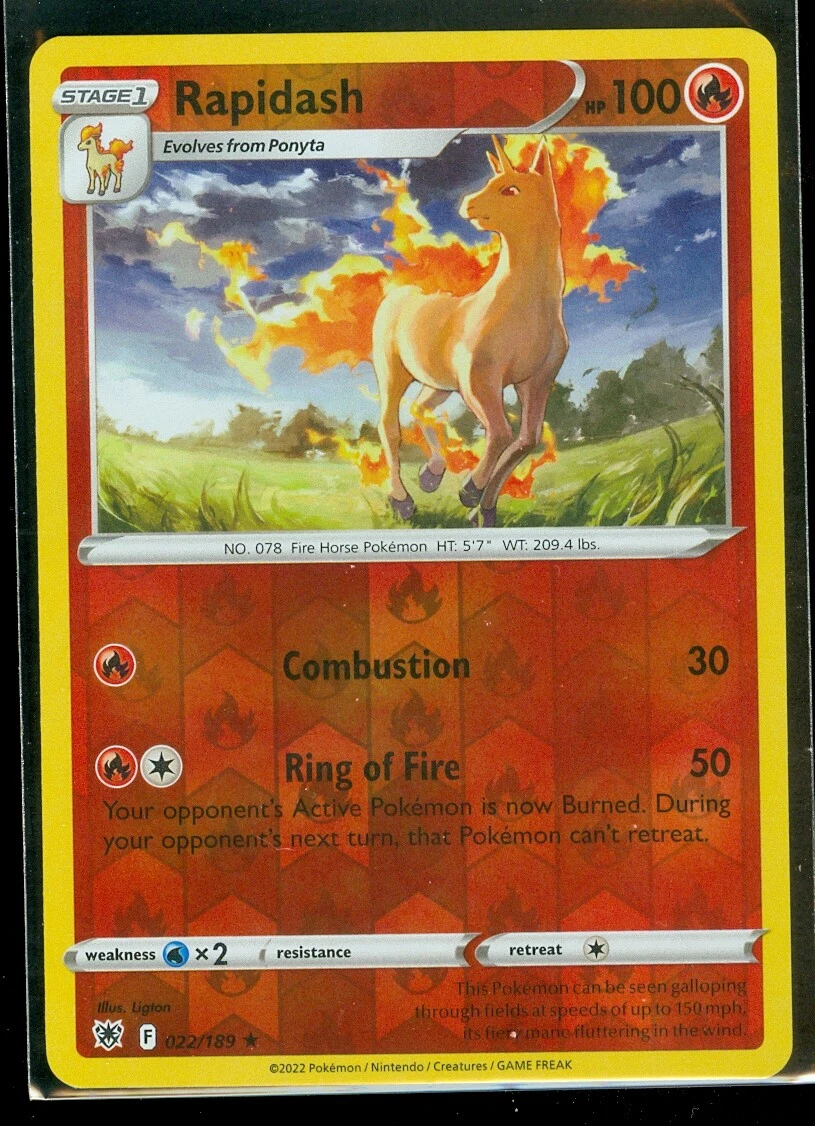 Pokemon Rapidash Card