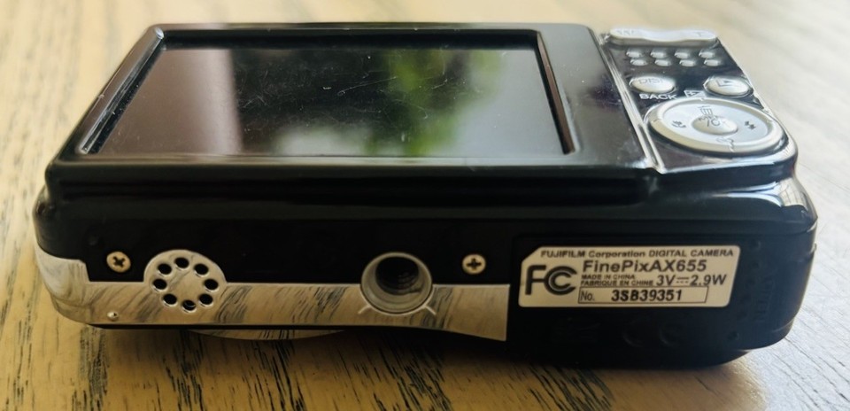 FUJIFILM FINEPIX AX AX655 DIGITAL CAMERA 16MP 5x ZOOM HD VID BLACK 4 GB ...