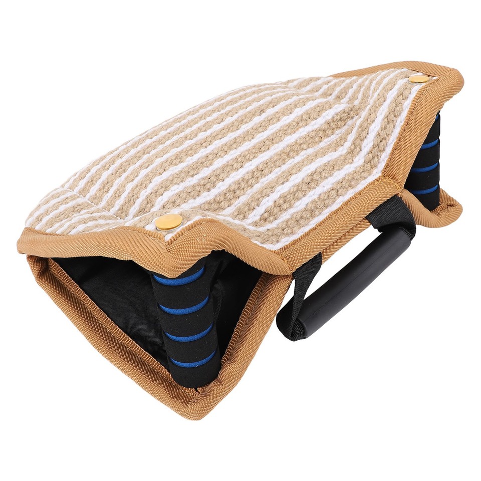 Dog Training Bite Pillow Tear Resistant Interactive Play Toy Jute Pad ...