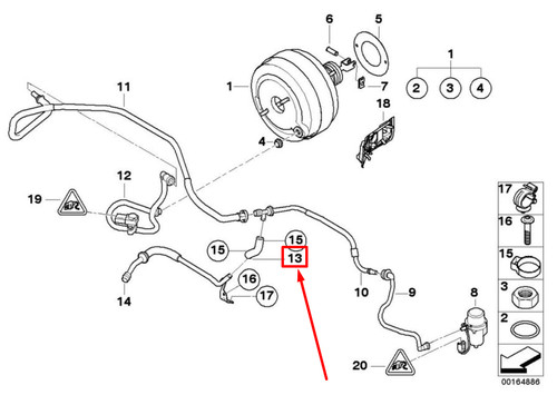 NEW BMW 3 COUPE E92 BRAKE VACUUM HOSE 11617838382 7838382 ORIGINAL | eBay