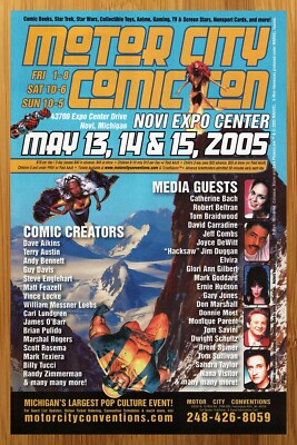 2005 Motor City Comic Con Print Ad/Poster Wolverine X-Men Elvira Promo ...