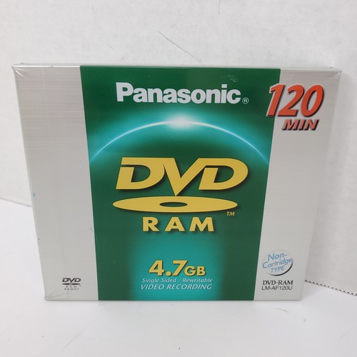 Panasonic DVD RAM 4.7 GB 120 Min Single Sided Rewritable LM-AF120U New ...