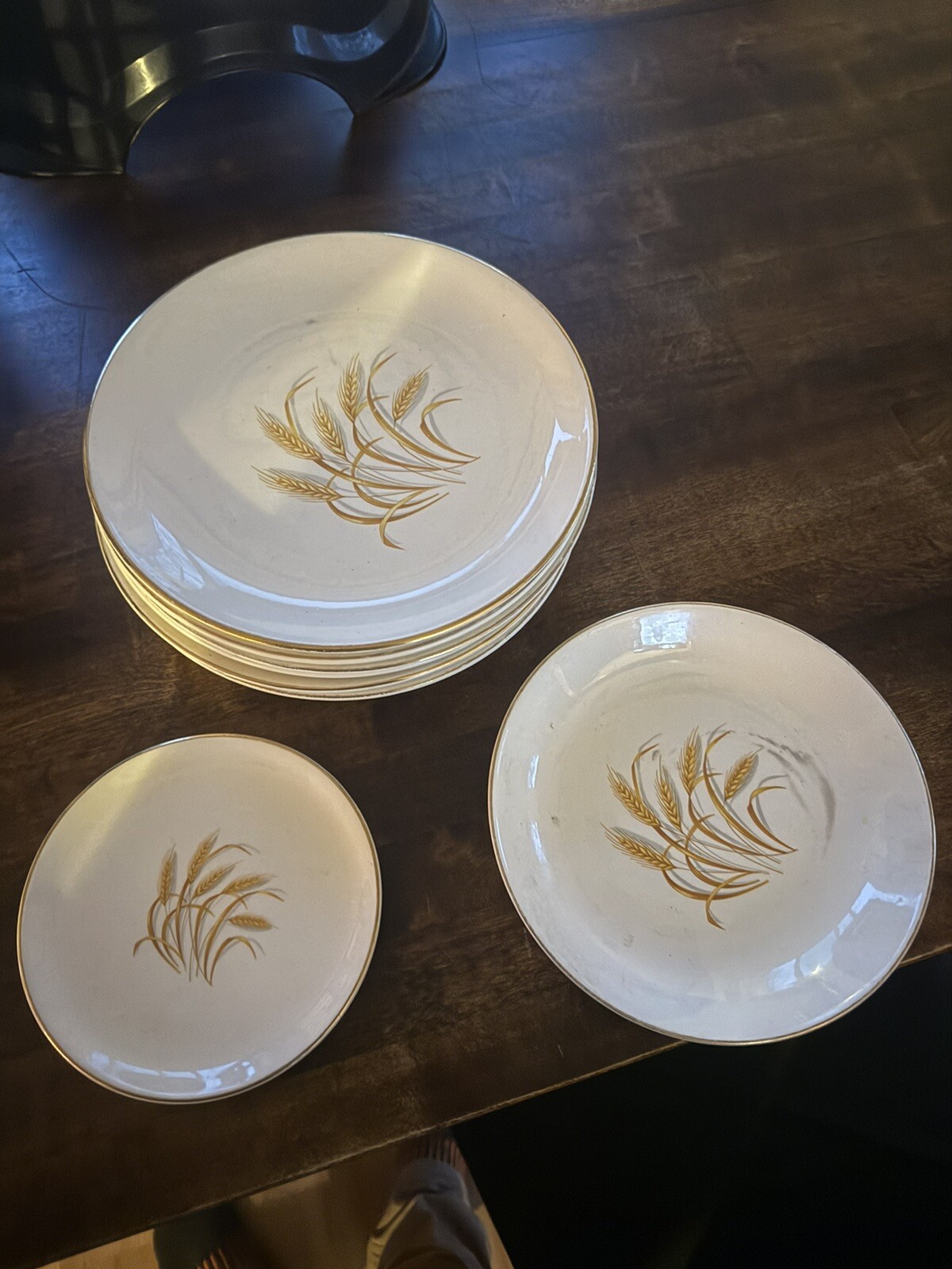 golden wheat dish set | eBay