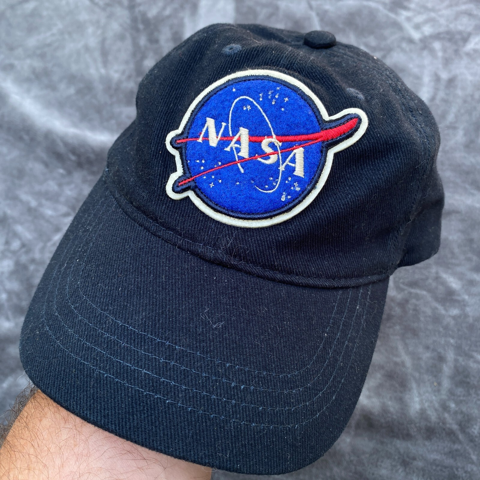 NASA Hat Cap Adjustable Back Blue Logo Casual Men's U… - Gem