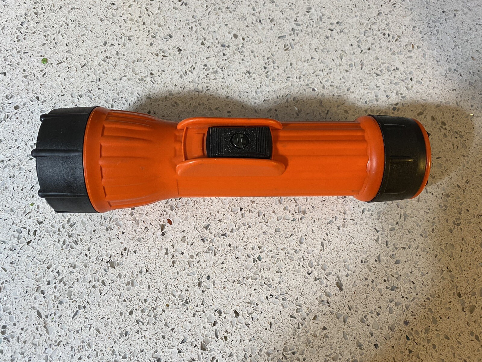 Vintage Bright Star 2117 Flash Light USA Halloween Safety Orange MSHA ...