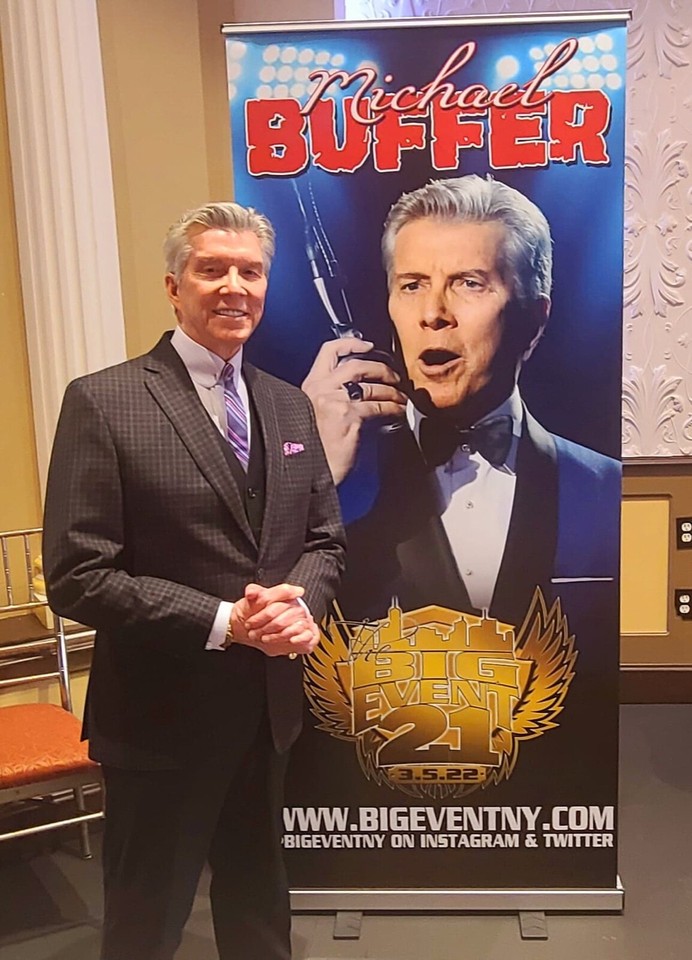 MICHAEL BUFFER ANNOUNCER SIGNED EVERLAST BOXING GLOVE JSA AUTHENTIC ...