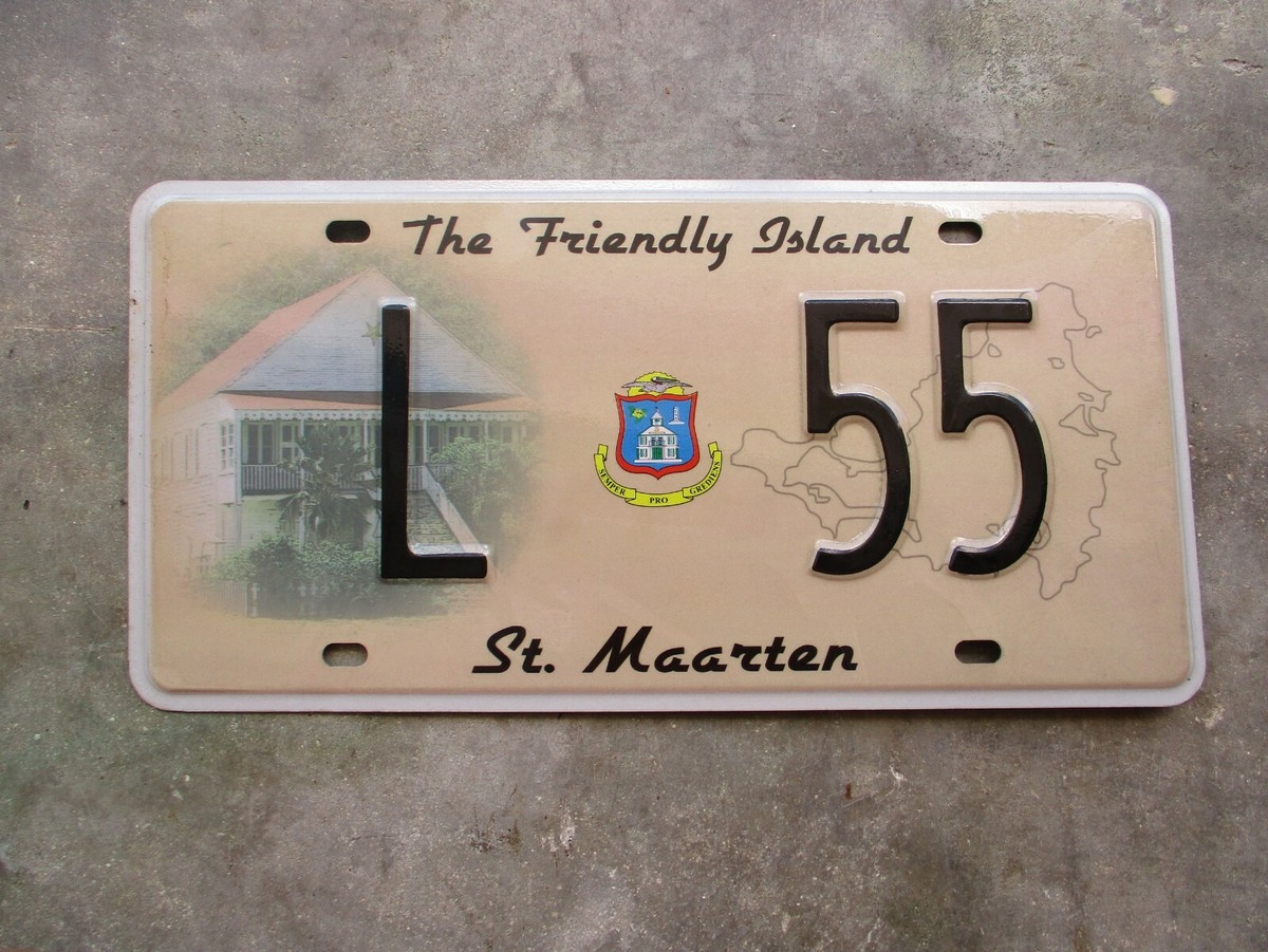 Sint Maarten License Plate 22,081 Plates Sold, NAf. 7 Million Paid