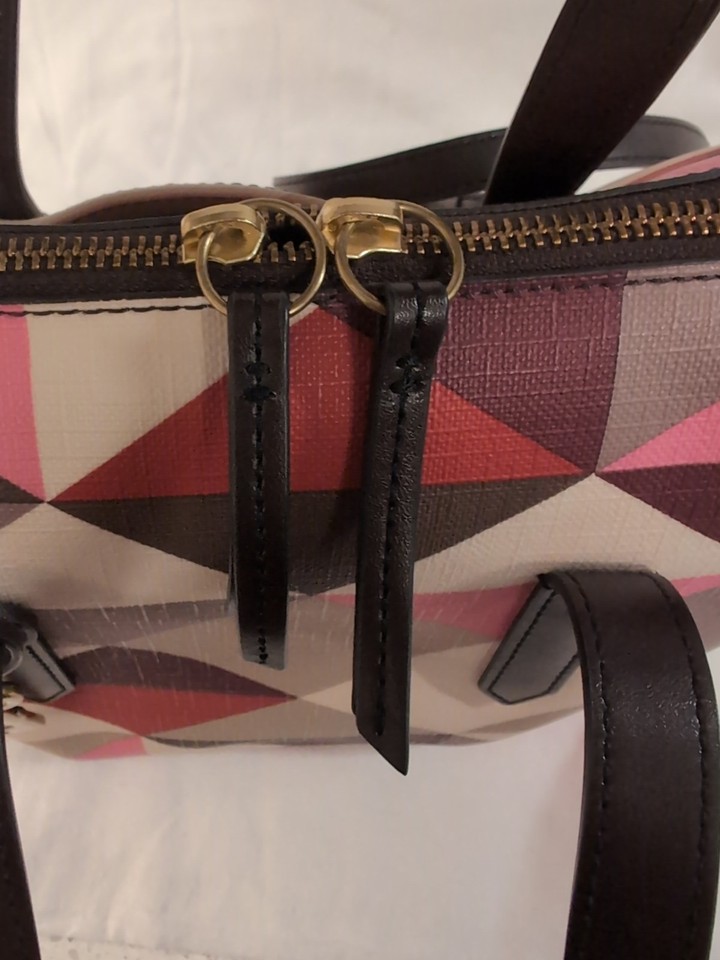 Fossil Women's Sydney Satchel Handbag Purse Man Made Material Crossbody ...