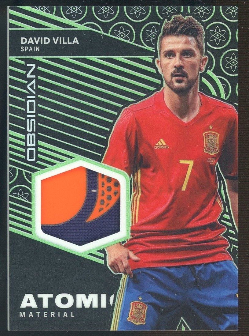 2019-20 Panini Obsidian - Atomic Material David Villa #AM-DV Electric ...