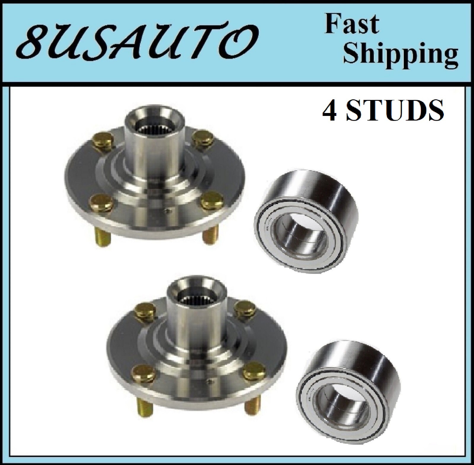 Front Wheel Hub & Bearing For HONDA ACCORD 1998-2002 (L4; 2.3L; 2254cc ...