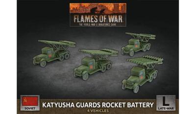 Katyusha Guards Rocket Battery x4 Tanks Soviet Late War Flames of War ...