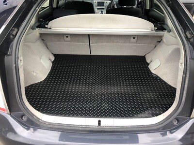 FITS TOYOTA PRIUS BOOT 2009-2015 FULLY TAILORED BLACK RUBBER BOOT MAT ...