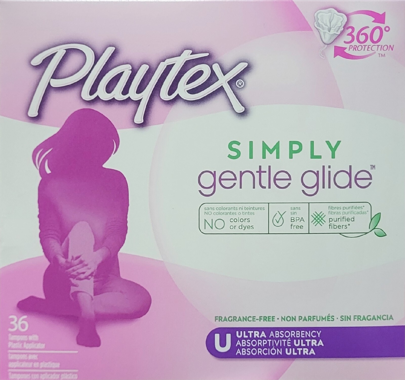 Playtex Simply Gentle Glide Tampons, Ultra 36 Count (Pack of 1), | eBay