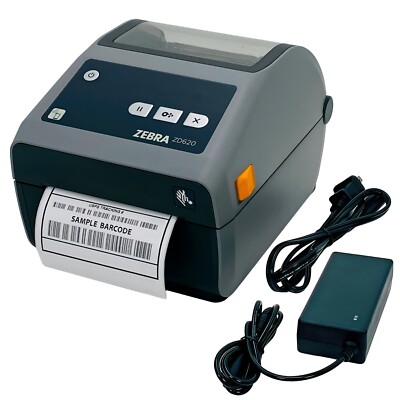 FULLY TESTED Zebra ZD620 Direct Thermal Barcode Label Printer USB LAN ...