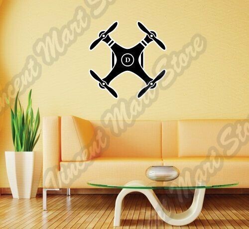 Drone DJI Quadcopter Flight Flying Wall Sticker Interior Decor 22"X22 ...