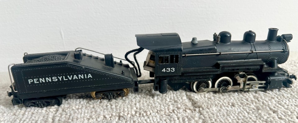 Vintage American Flyer Pennsylvania 433 locomotive/switcher & tender HO ...