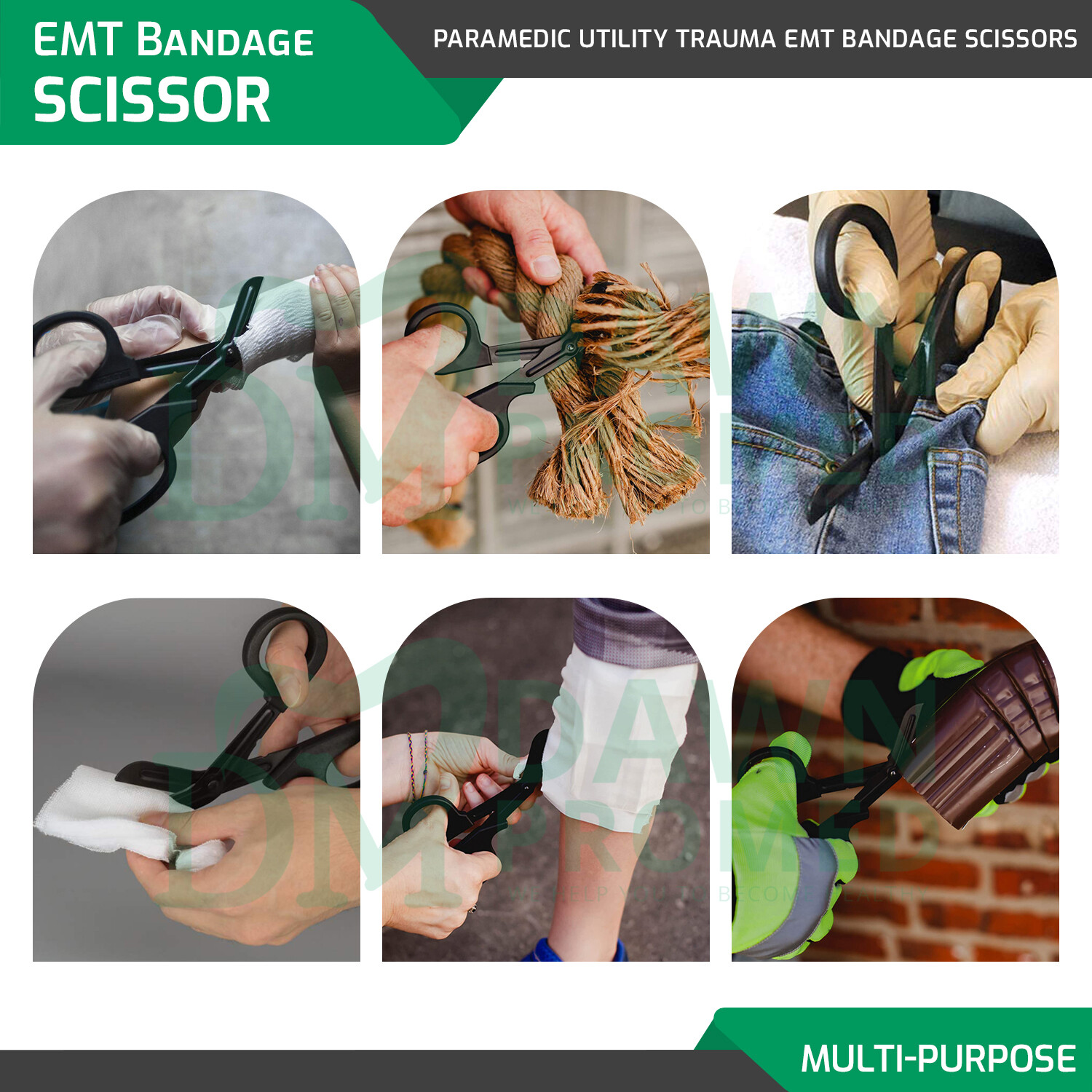 Paramedic EMT Trauma Shears Nurse Scissors First Aid 7.25" Paper Coated ...