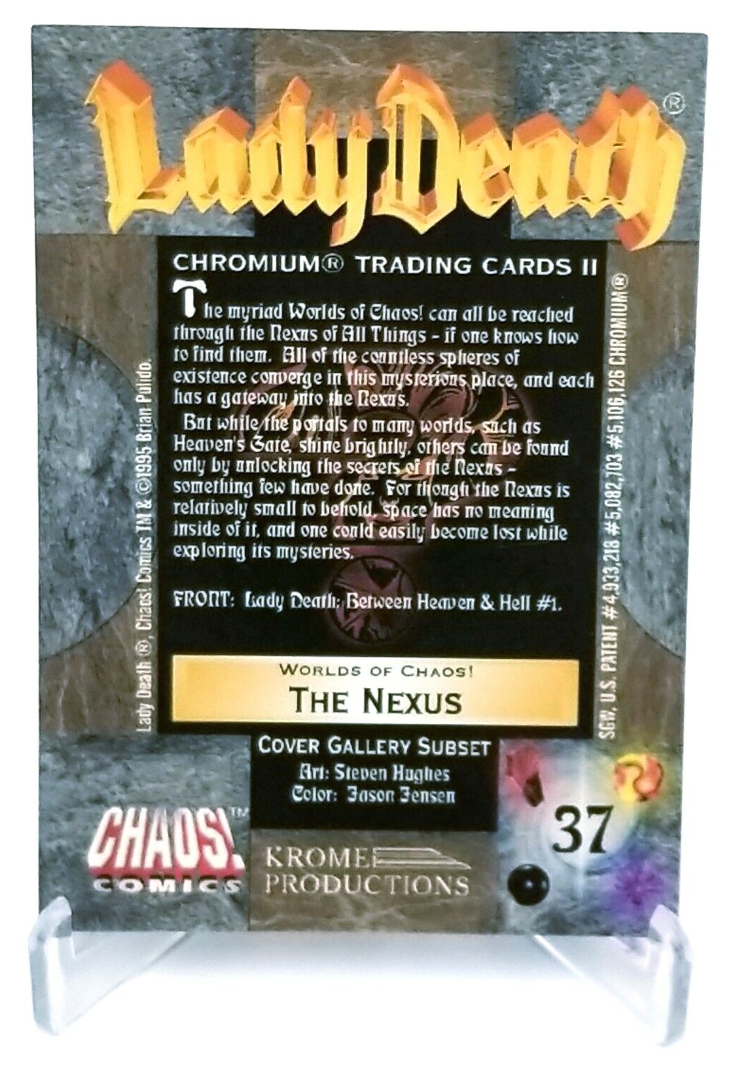 1995 Lady Death Autograph Signed Chromium Trading Card #37 THE NEXUS | eBay