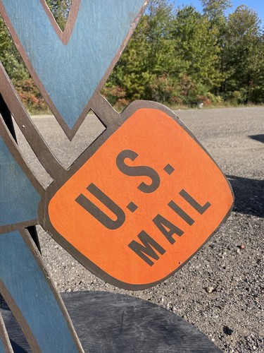 Original Vintage 1960s Mr Zip US POST OFFICE Mailman Sign Display Old ...