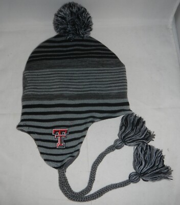Texas Tech University TTU Red Raiders Gray Winter Beanie Hat Cap Under ...