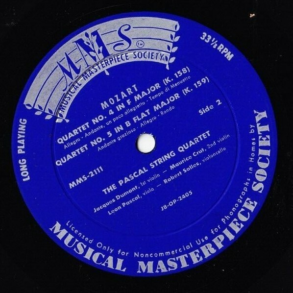 MMS - MOZART - COMPLETE STRING QUARTETS - PASCAL QUARTET 7LP NM+ | eBay