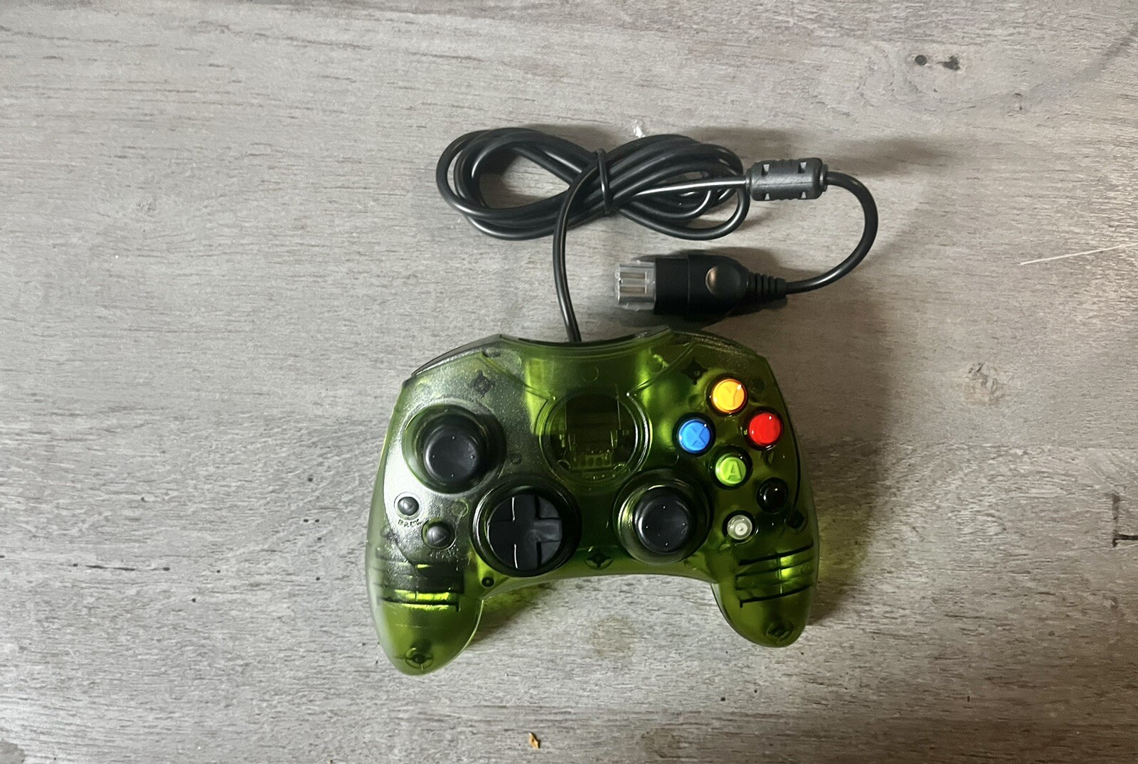 Old Skool Green Wired S-Type Controller for (Original XBOX) | eBay