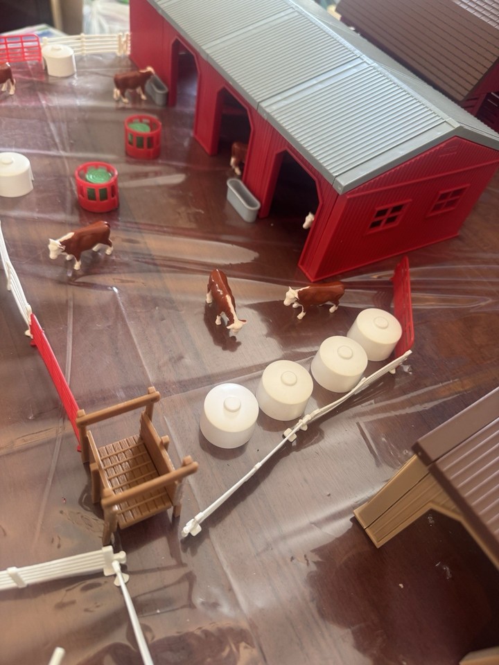 Farm Country ERTL Lot 7 Sets Longhorn Rodeo Hog Stable Dairy Cattle ...