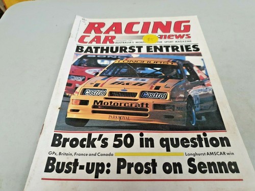 Sep 1989 RACING CAR NEWS Magazine Longhurst FORD SIERRA COVER | eBay UK