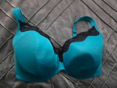 Cacique Women FULL COVERAGE BRA 40G Lace teal Lane Bryant WIRE | eBay