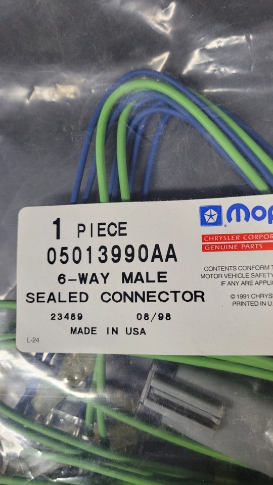 OEM Mopar 05013990AA Mopar Connector Harness Wire Repair Kit New! | eBay