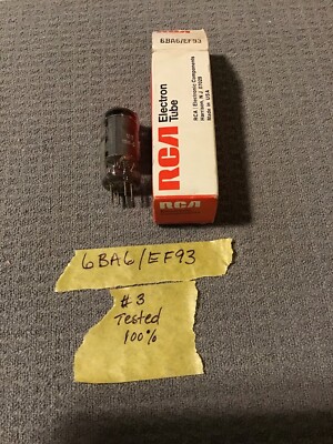 6 BA 6, EF93, Tube, RCA Electron Tube, Tested 100%, Original Box, Lot 3 ...