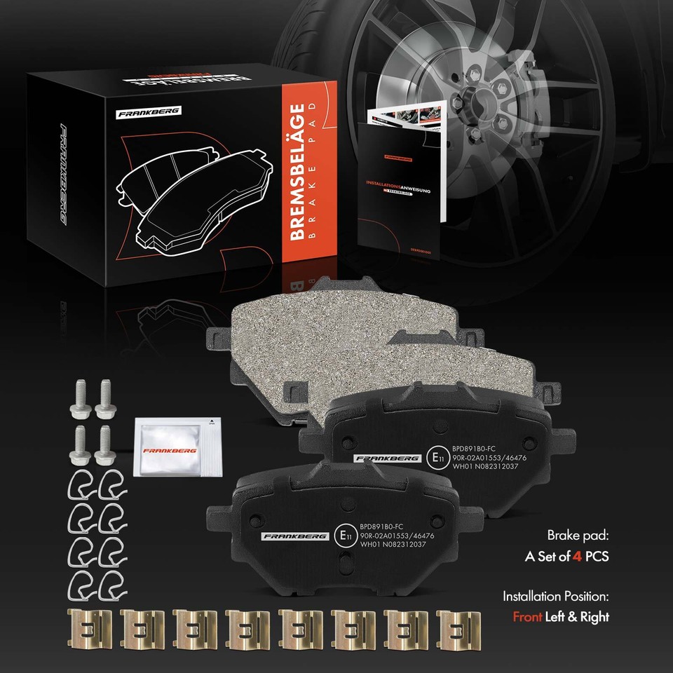 Brake Pads Set Rear for Citroen C4 DS4 Opel Vauxhall Combo Peugeot ...