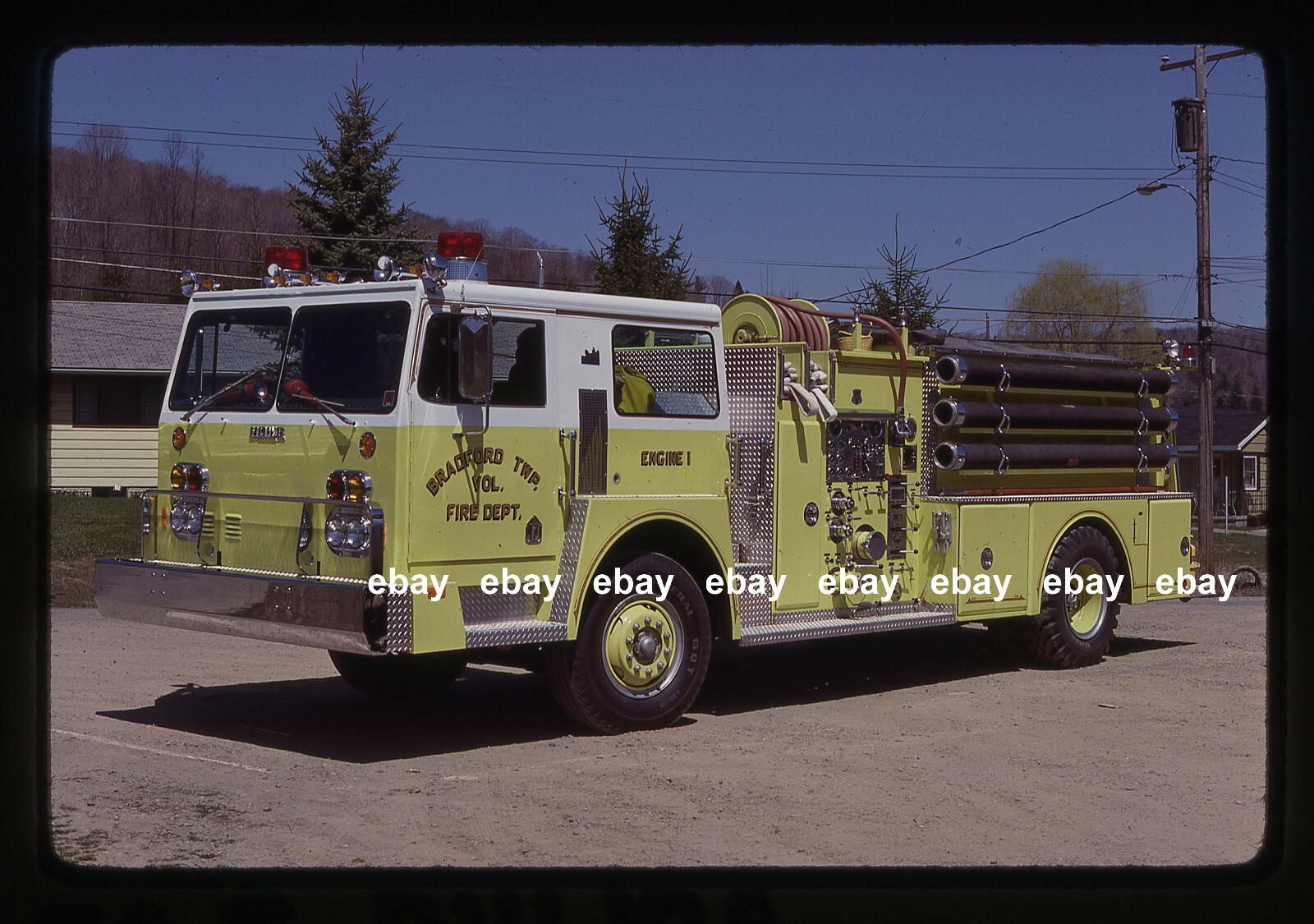 Bradford Twp PA 1978 Hendrickson Howe pumper Fire Apparatus Slide | eBay