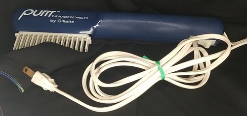 Purrr The Power Electric Hair Detangler Comb Gillette Model AC-1 ...