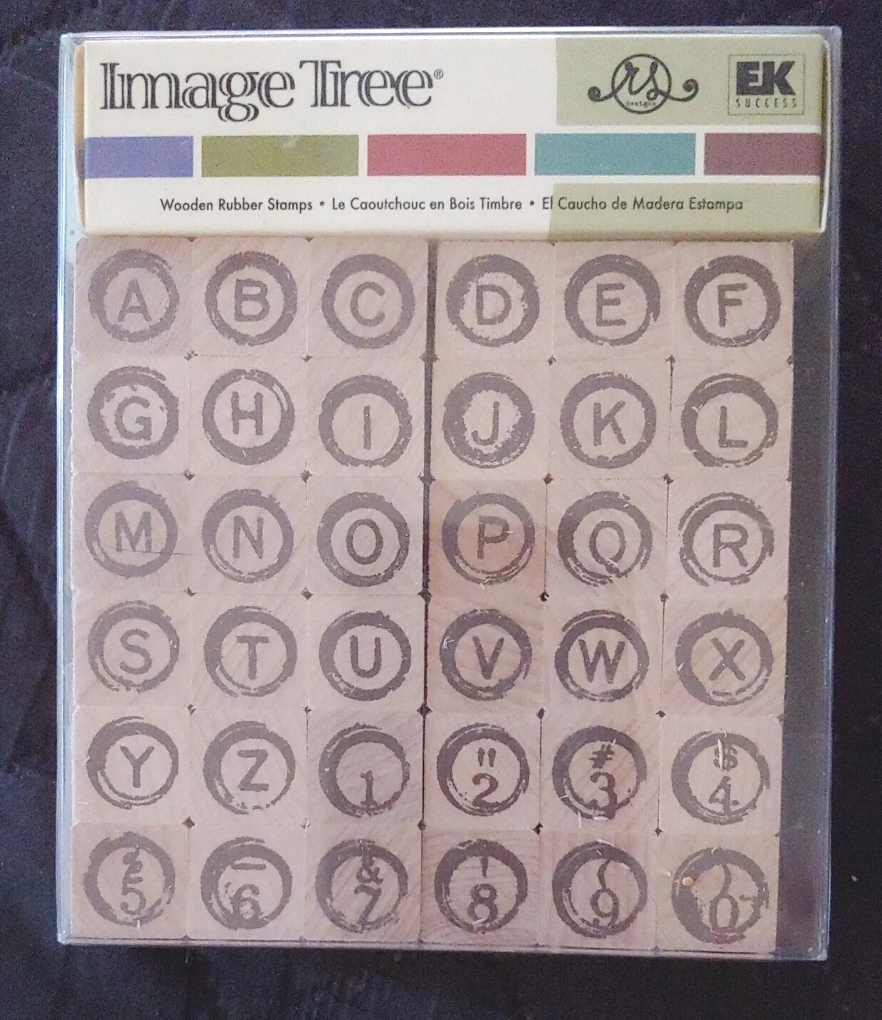 Image Tree Wooden Rubber 36 Typewriter Stamps ABC Set | eBay