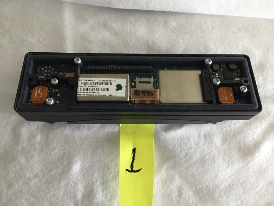 MOTOROLA APX O5 CONTROL HEAD DASH MOUNT PHCN4000A/HLN6911H SEE PICS NEW ...