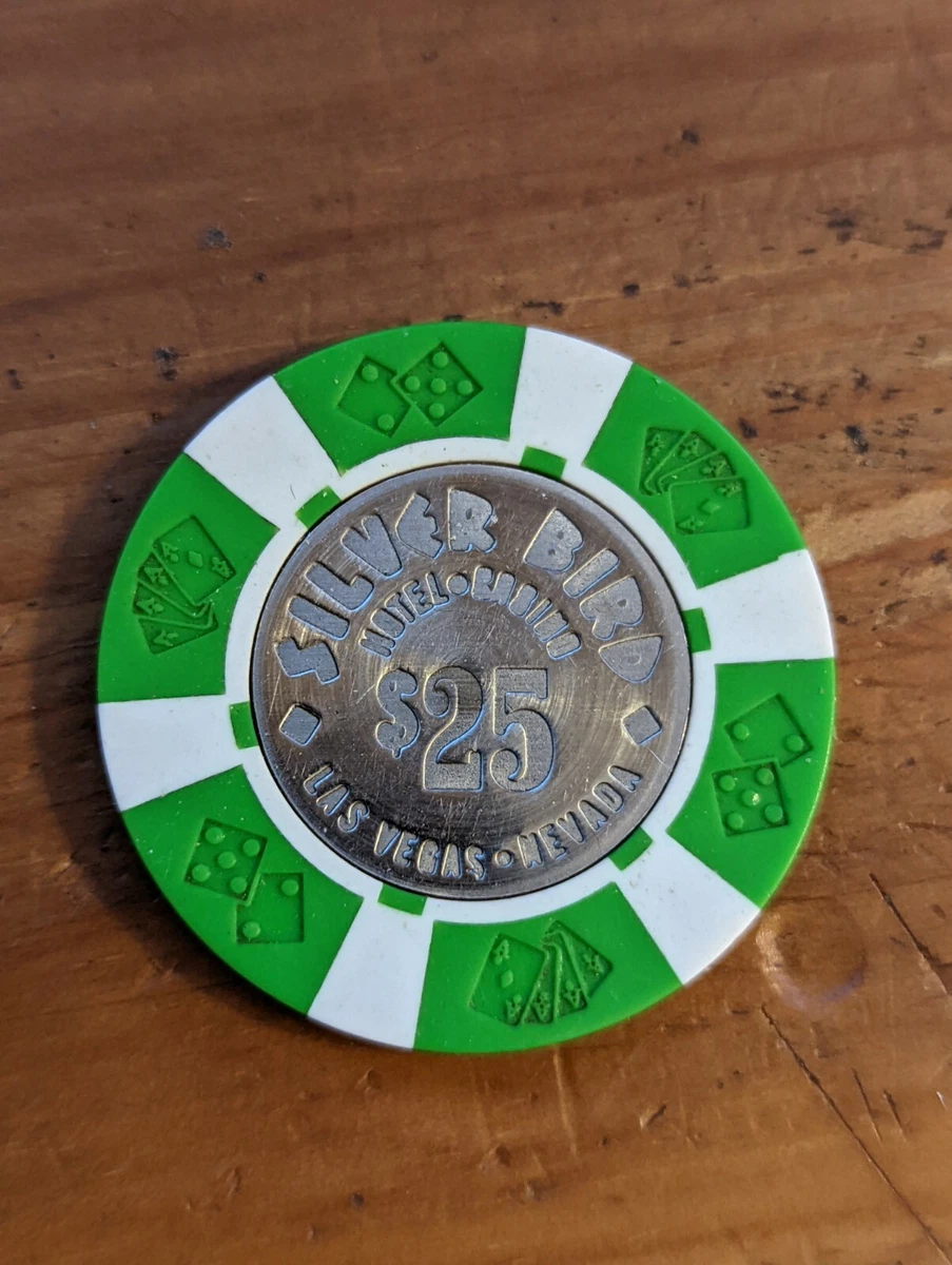 Silver Poker Chip From Vegas