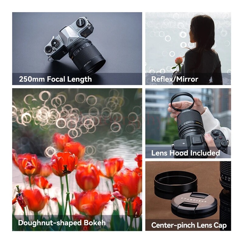 TTArtisan 250mm F5.6 Full Frame Bubble Soap Bokeh Lens for M42 Canon ...