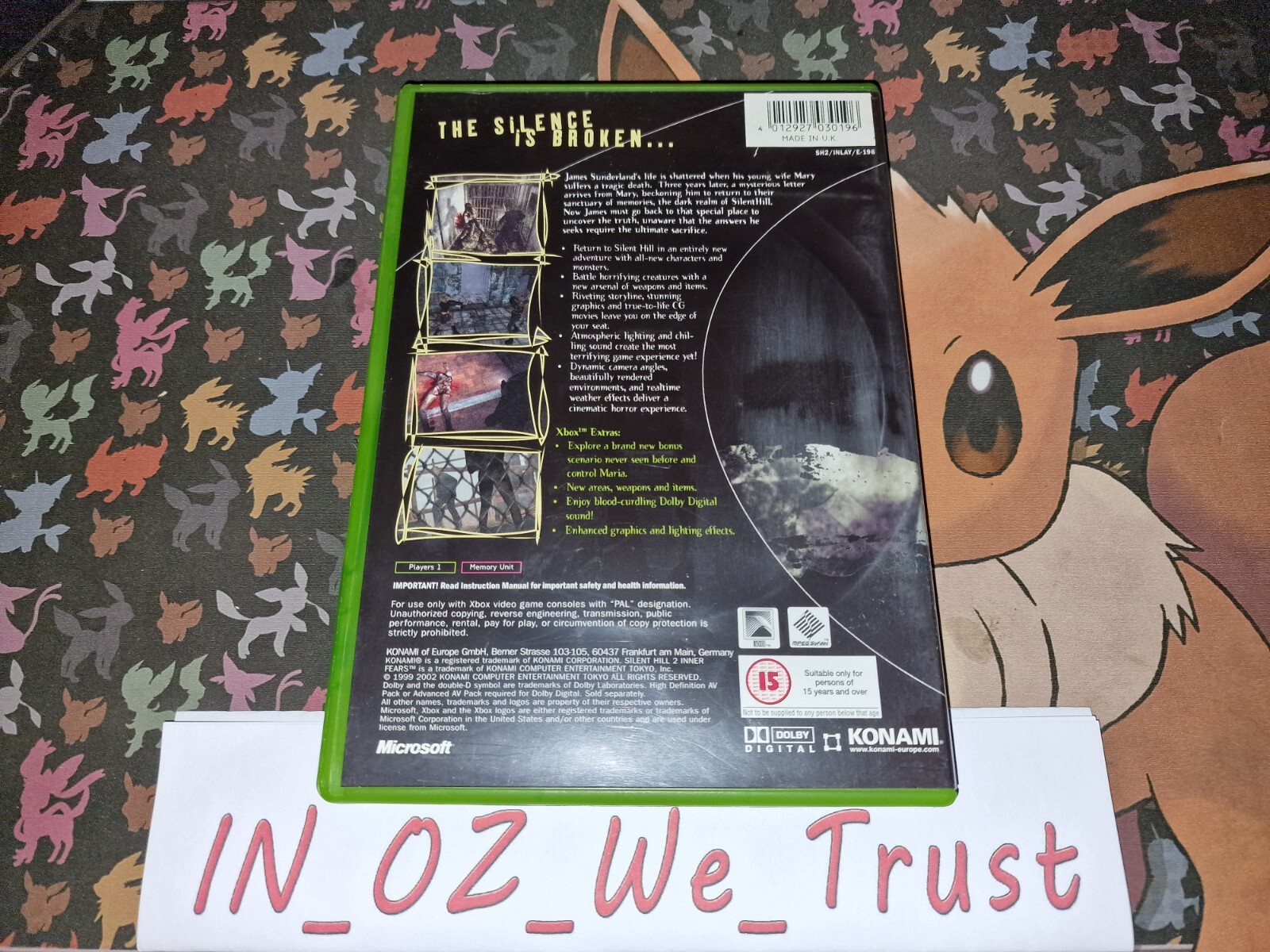 Silent Hill 2: Inner Fears (Microsoft Xbox, Xbox 360, 2002) | eBay