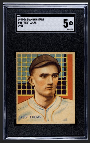 1934-36 Diamond Stars #46 Red Lucas SGC 5 New Slab | eBay