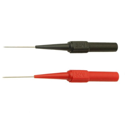 2PC Multimeter Test Lead Extention Back Probes Sharp Needle Micro Pin ...