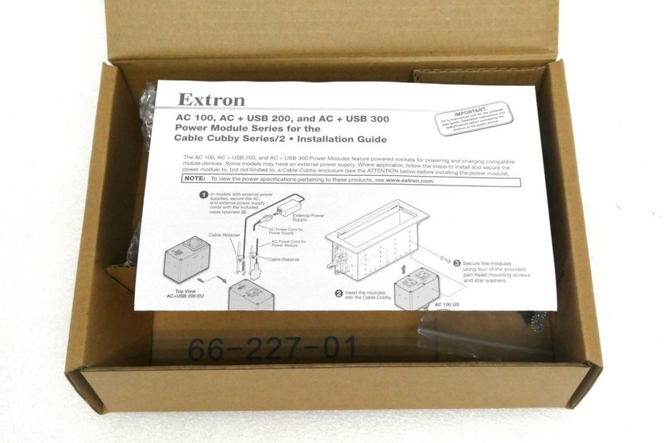 New Extron AC 102 Multi-Region Outlets Part No. 60-1385-10 | eBay
