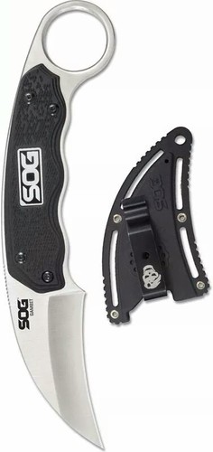Sog gambit tactical fix blade karambit.hard sheath with 360 belt clip ...