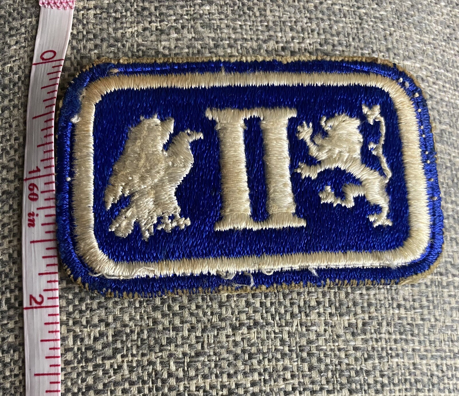 II Corps White Back Patch-OD--- WWII Vintage Patton Africa Sicily Italy ...