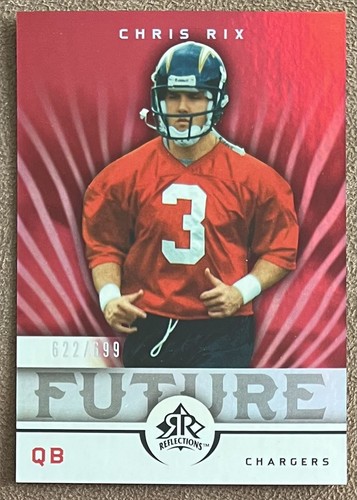 2005 Upper Deck Reflections Chris Rix Rookie /699 San Diego Chargers ...
